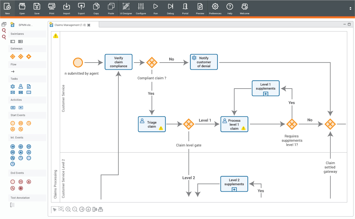 Sample Claim Workflow
